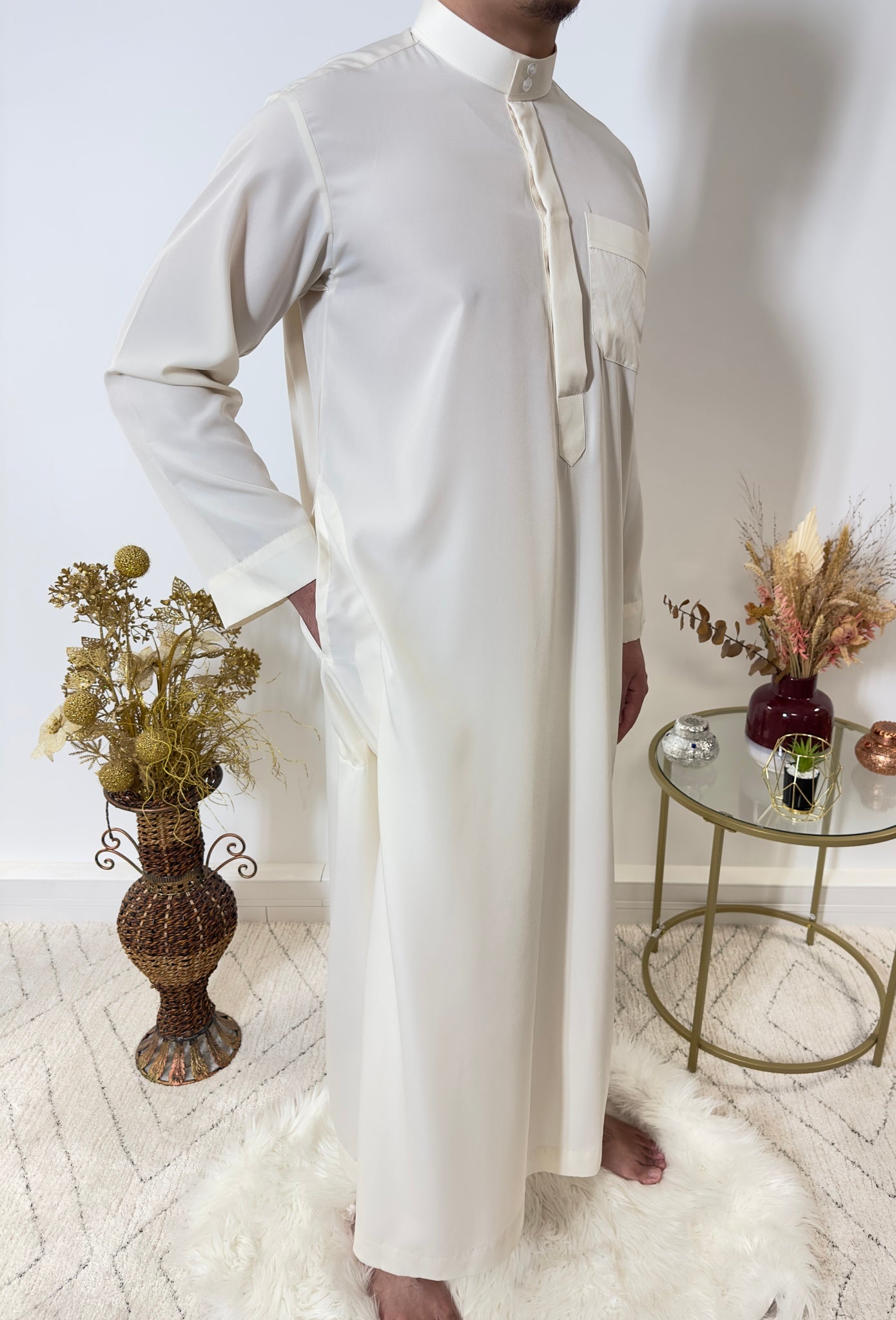 Qamis Beige – My Qamis Homme