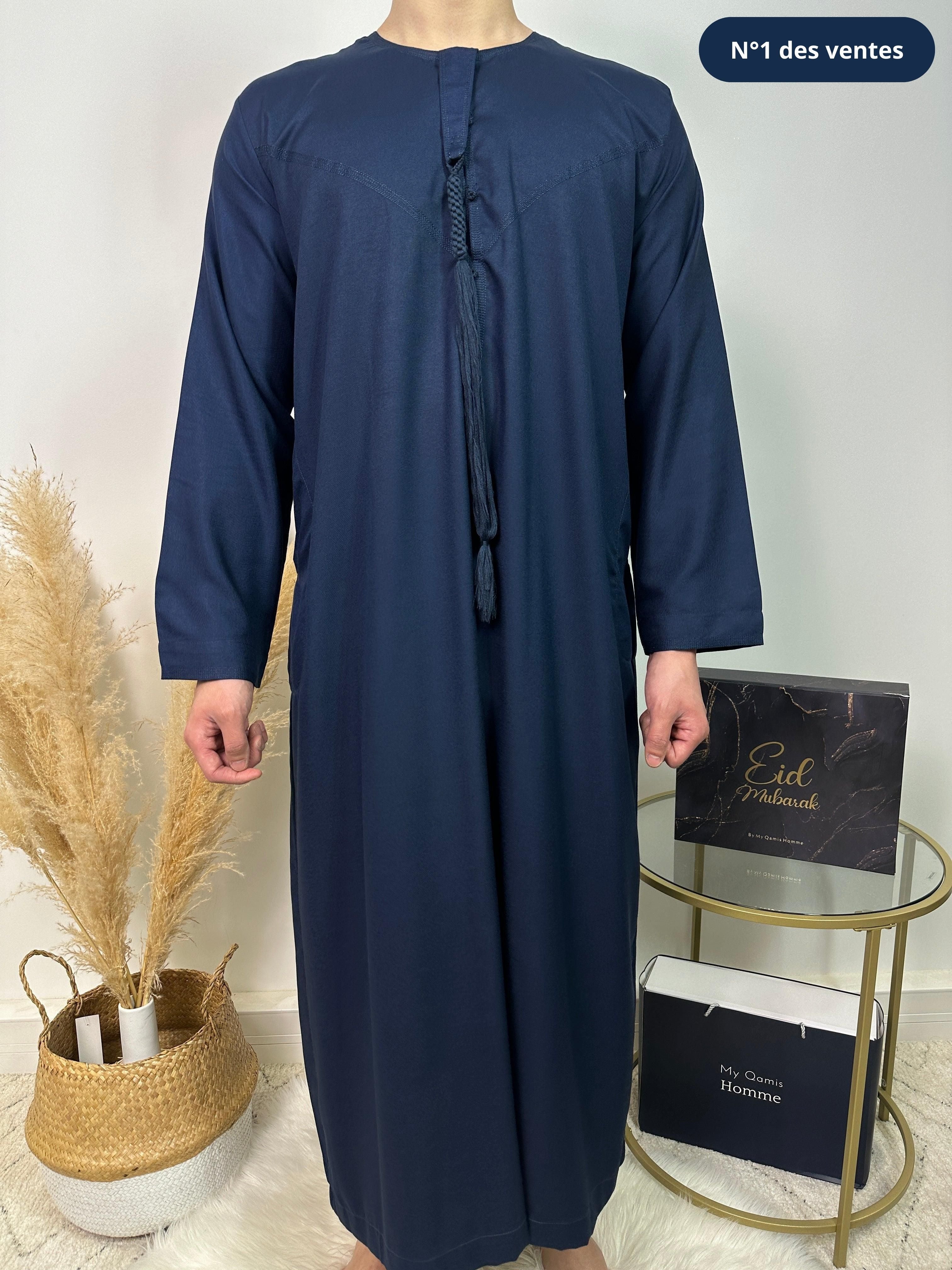 Qamis Dubai - Bleu Marine - Al Emad – My Qamis Homme