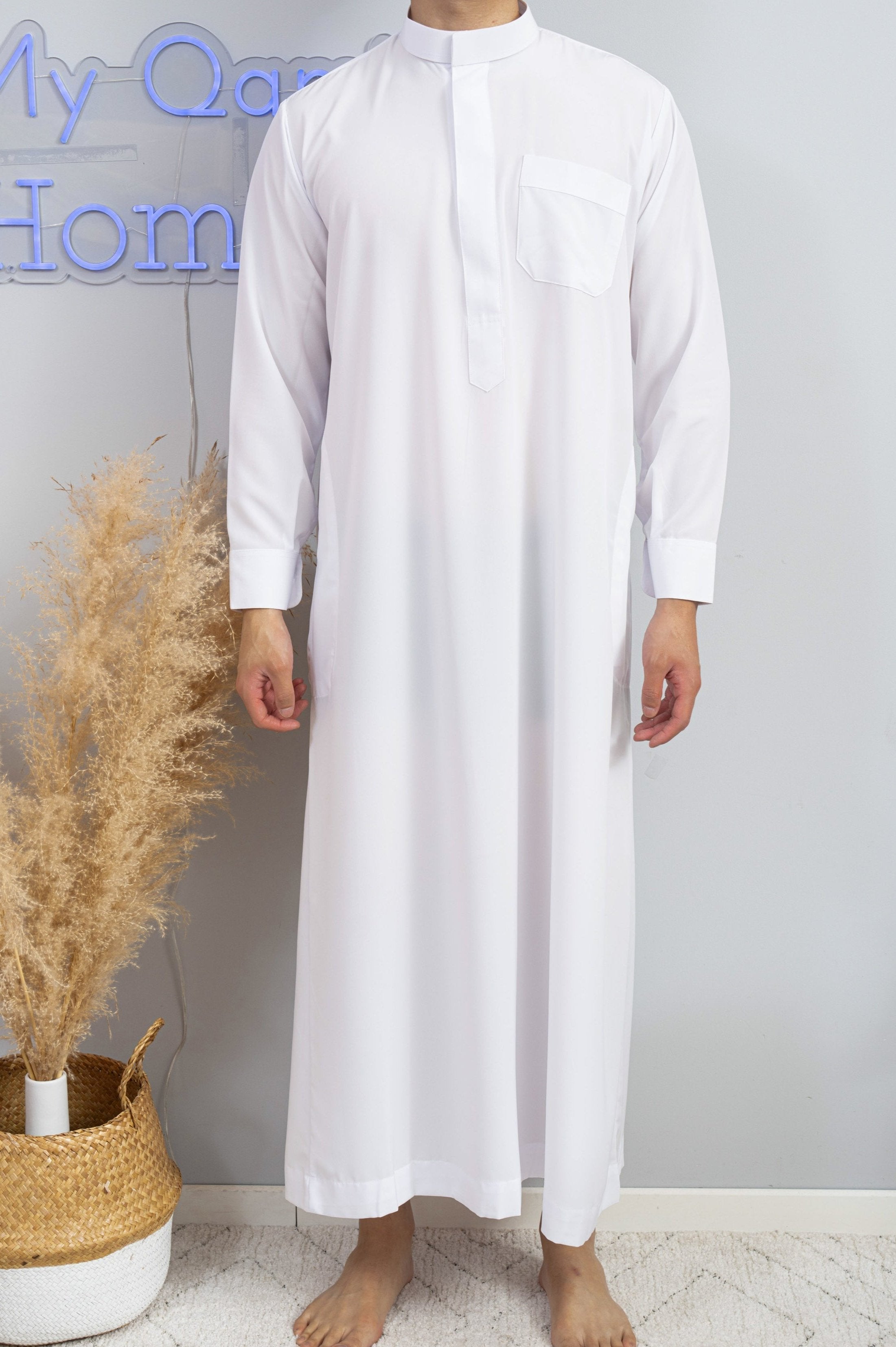Qamis Saoudien blanc Premium - Al Emad – My Qamis Homme