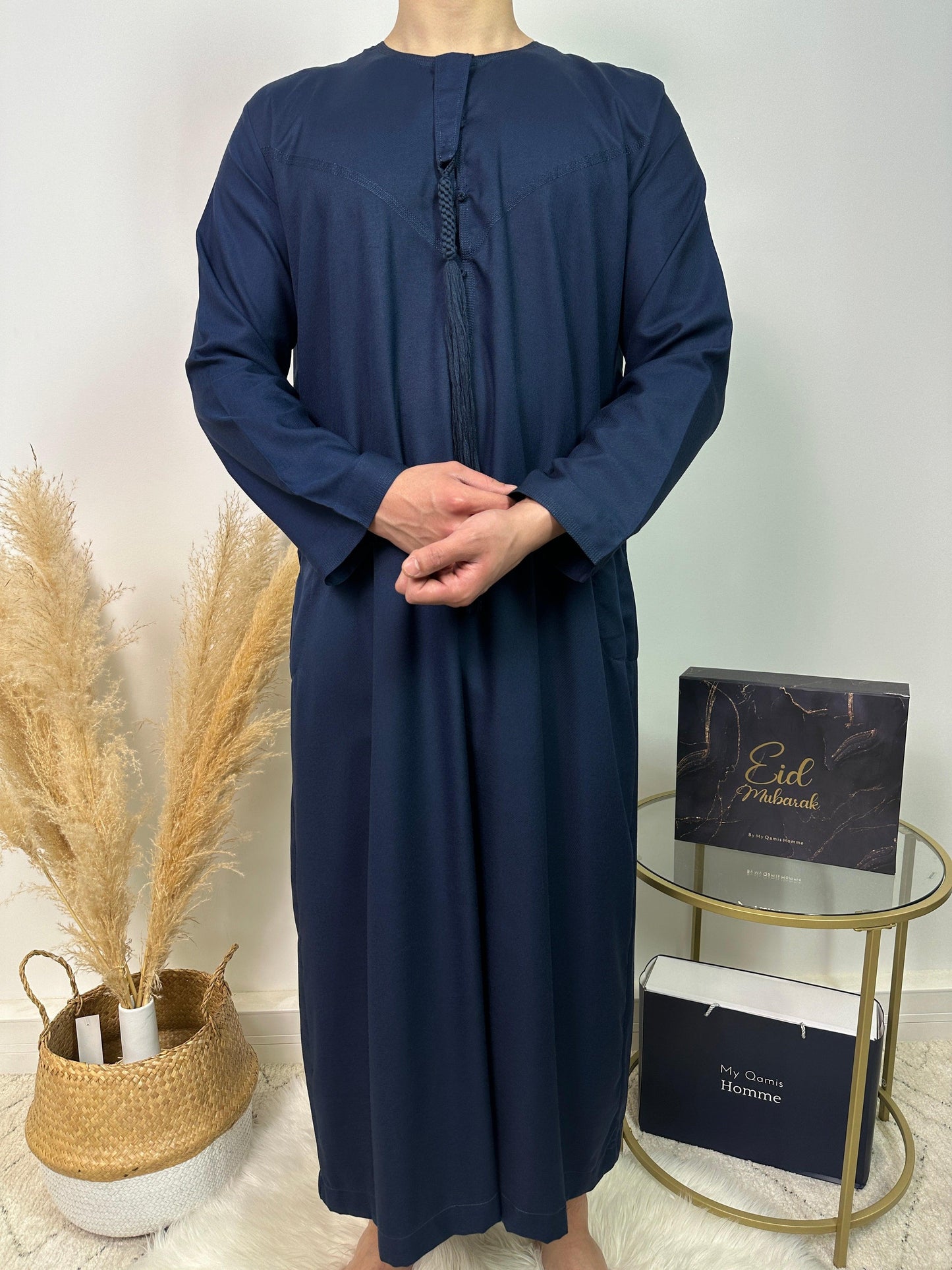Qamis Dubai - Bleu Marine - Al Emad – My Qamis Homme