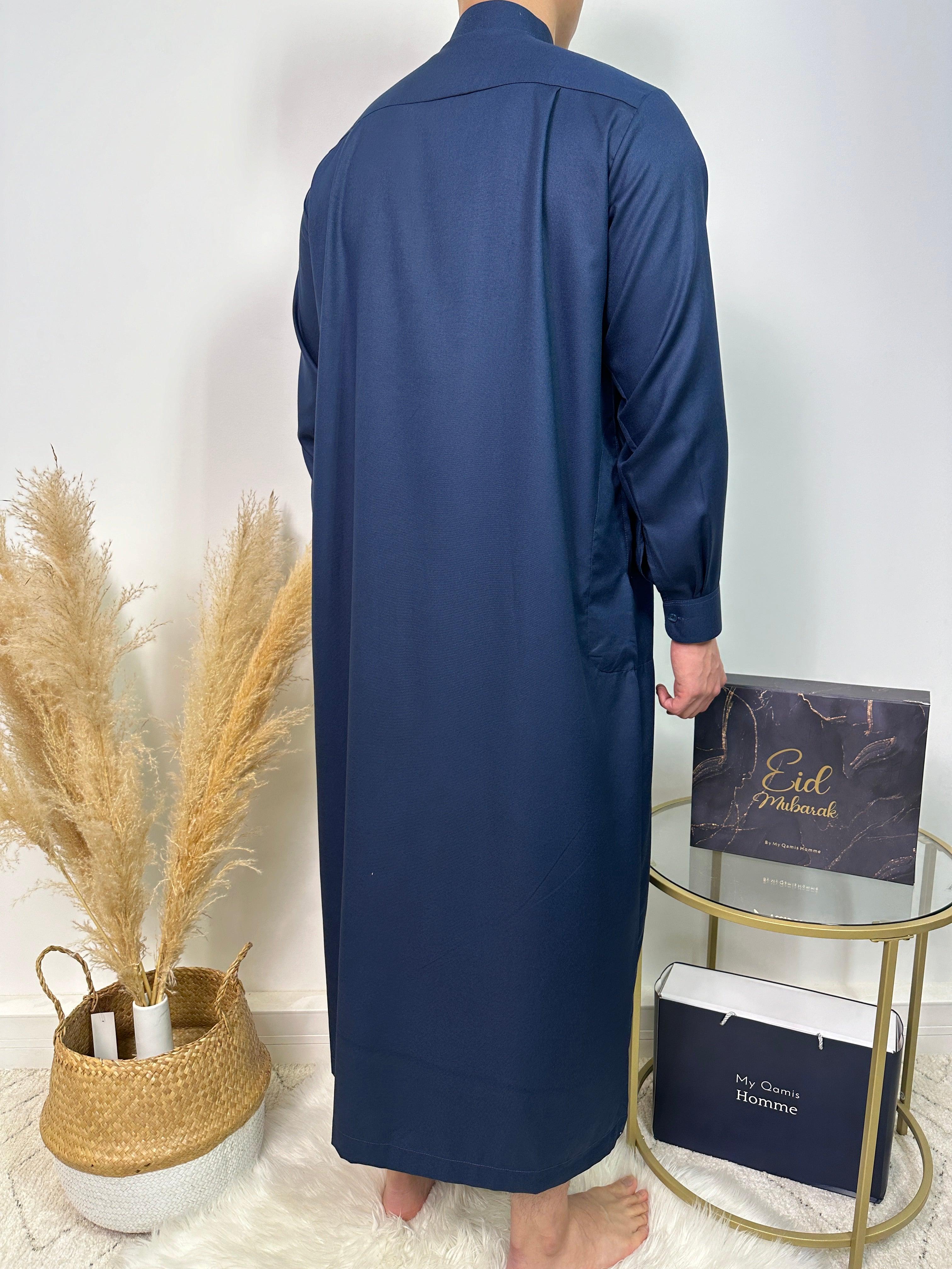 Qamis Saoudien - Bleu Marine - Al Emad – My Qamis Homme